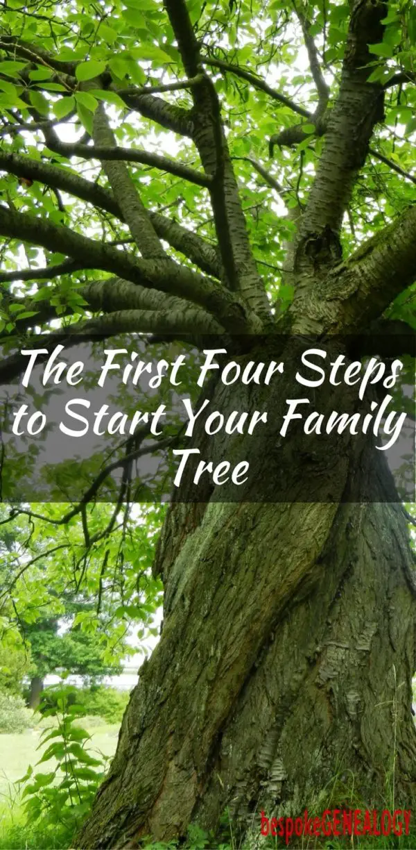 First 4 Steps To Start Your Family Tree - Bespoke Genealogy