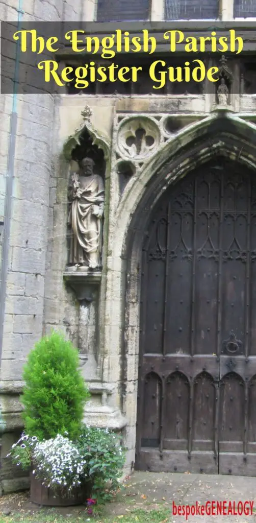 English Parish Register Guide - Bespoke Genealogy