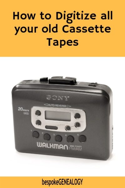 How to Convert Cassette Tapes to CDs - Bespoke Genealogy