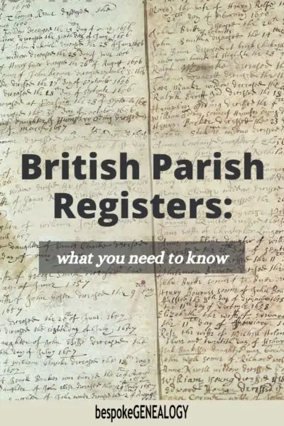 A Guide to British Parish Registers - Bespoke Genealogy
