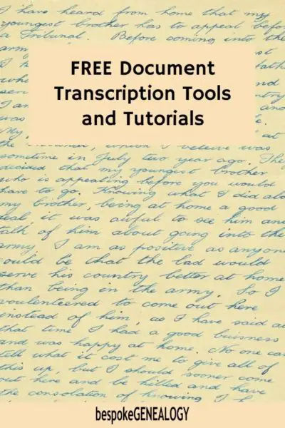 Free Tools to Help with Transcribing Documents - Bespoke Genealogy